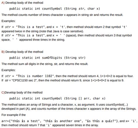 solved java question test program for lab auiz 9