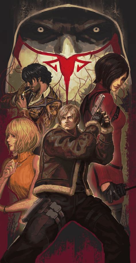 Leon S Kennedy Ashley Graham Ada Wong And Luis Sera Resident Evil