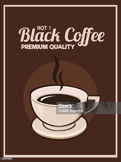 Coffee Background Poster Card Vector Image Stock Illustration