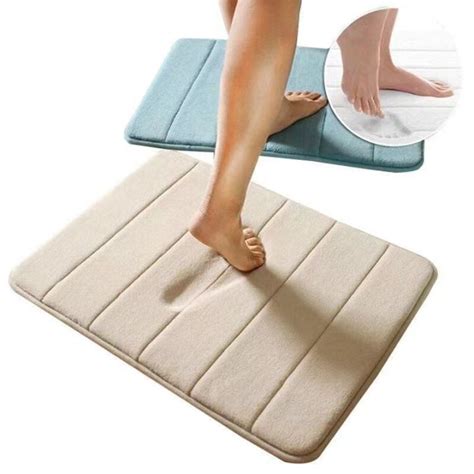 Angela Home Soft And Absorbent Memory Foam Bathroom Mat Anti Slip 60x40cm