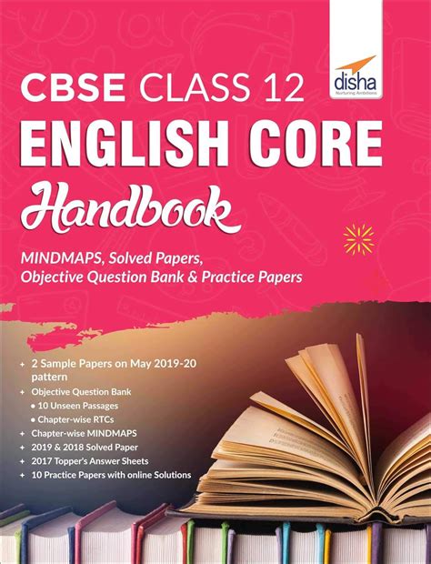CBSE Class 12 English Core Handbook MINDMAPS Solved Papers