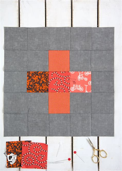 Learn How To Make A Plus Quilt Block Polka Dot Chair