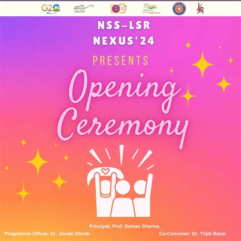 Nss Lsr Openingceremony Nexus National Service Scheme Lsr