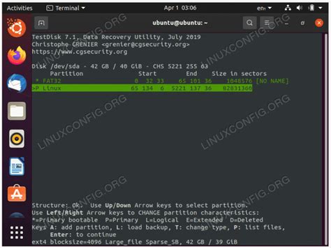 How To Recover Partition Table In Linux Linux Tutorials Learn Linux Configuration