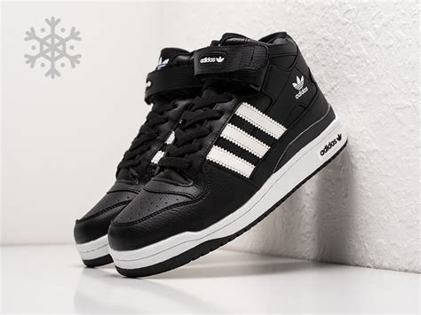 Купить Зимние Кроссовки Adidas Forum 84 High цвет Черный купить по цене ...