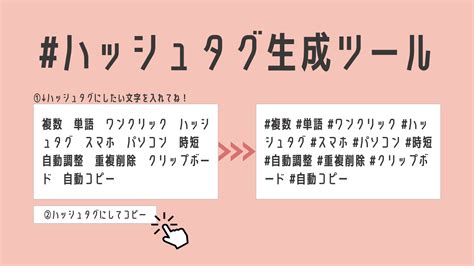 ハッシュタグ生成ツール Crescit Eundo
