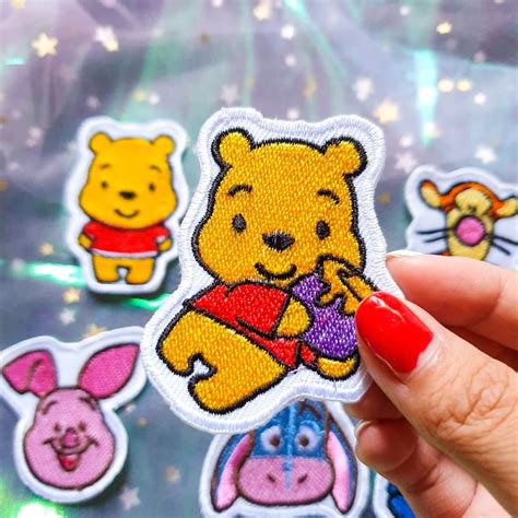 Winnie The Pooh Iron On Patch Sew On Patch Embroidery Cartoon Etsy