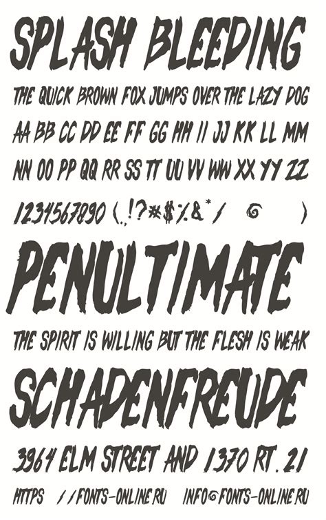 Splash Bleeding Font
