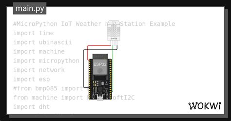 MQTT Publish DHT BMP On MicroPython Wokwi ESP STM Arduino Simulator