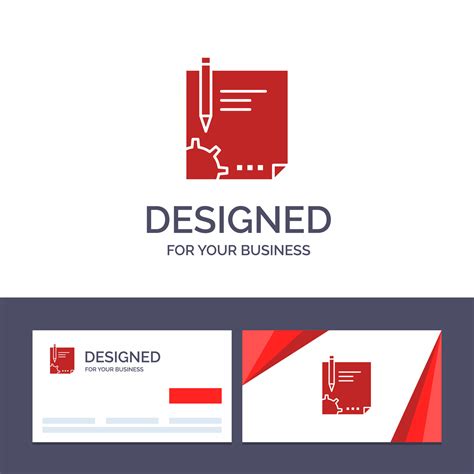 Creative Business Card And Logo Template Contract Document File Page Paper Sign Signing Vector