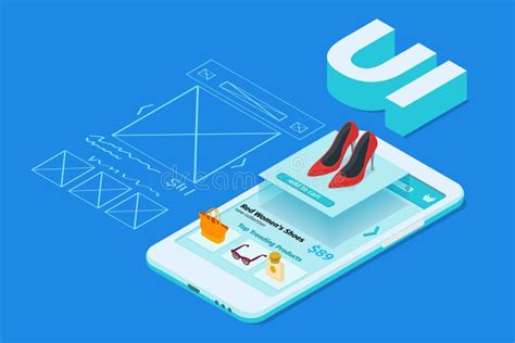 Flat D Isometric Mobile Design Web Infographic Concept Vector Stock Vector Illustration Of