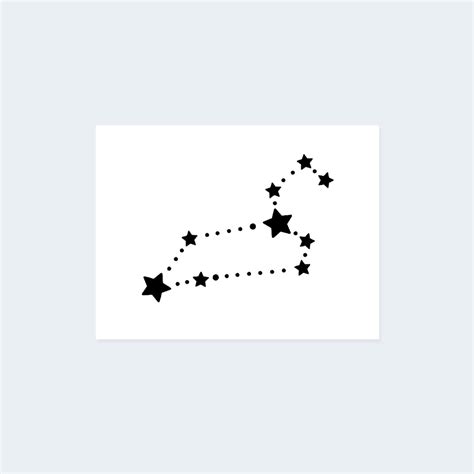 Leo Constellation Temporary Tattoo Set 2 Tattoos Tattooicon