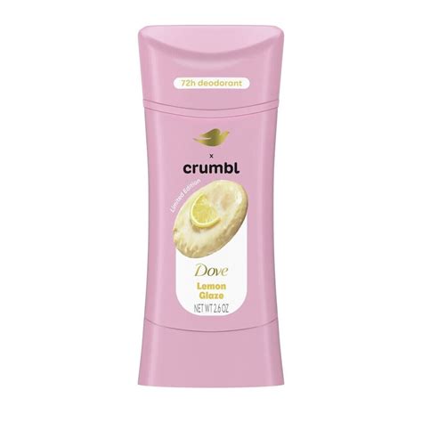 Dove X Crumbl 🍋 Lemon Glaze Cookie Deodorant Stick 2 6 Oz New Ebay