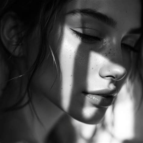 Free Light Meets Shadow Image Minimal Ethereal Monochrome