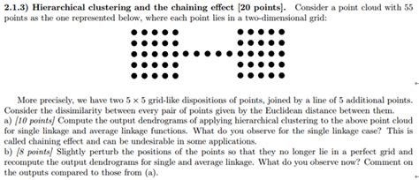 213 Hierarchical Clustering And The Chaining