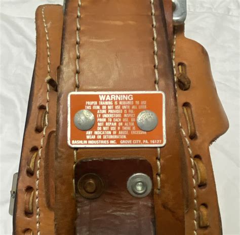 Bashlin Industries Size D23 Lineman Climbing Belt W Accessories Very Good Buya