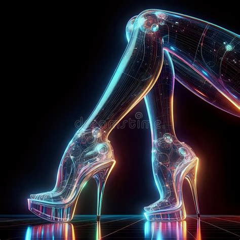 Woman S Legs In High Heels Conceptual Illustration Stock Illustration