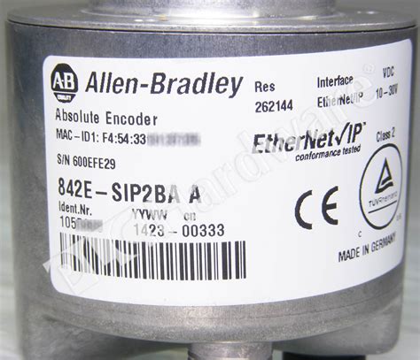 Plc Hardware Allen Bradley 842e Sip2ba Ethernet Ip Single Turn Encoder