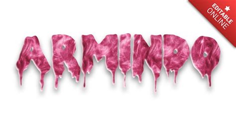 Armindo Editable Bubble Gum Text Effect Generator