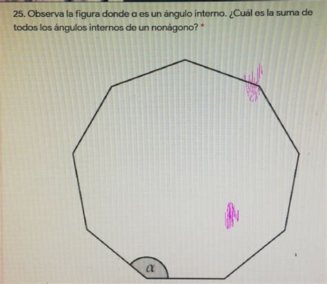 Solved 25 Observa La Figura Donde A Es Un ángulo Interno [algebra