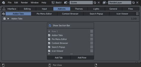 Addon Tabs 1 4 5 Released Scripts And Themes Blender Artists Community