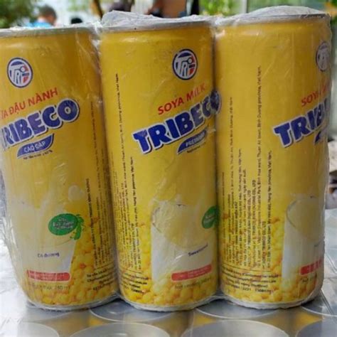 Sữa đậu Nành Tribeco Lon 240ml Shopee Việt Nam