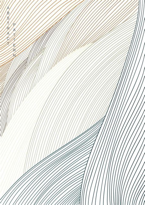 Abstract Background With Line Pattern Vector Natural Landscape Banner