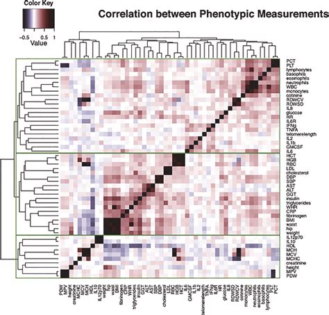 Hierarchical Clustering Of Phenotypic Measurements This Figure Shows