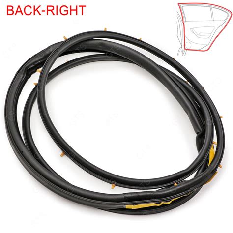 Right Rear Door Rubber Seal Weatherstrip For Toyota Corolla Ae Ee 92