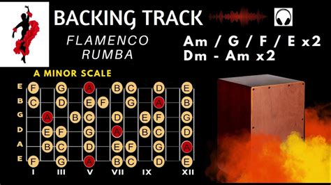 Backing Track Flamenco Rumba Am Bonus Youtube
