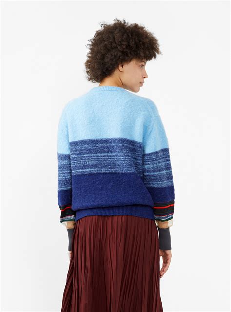 Border Sweater Blue By Toga Archives Couverture And The Garbstore