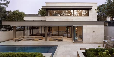 Toronto Modern Limestone Home Polycor Inc