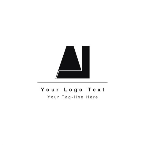 Logotipo de letra al o la único atractivo creativo moderno inicial al