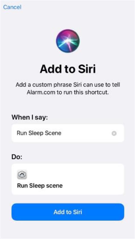 How To Set Up Siri Shortcuts With Alarm Zions Security