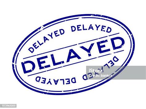 그런 지 블루 지연 단어 타원형 고무 물개 스탬프 흰색 배경에 결정에 대한 스톡 벡터 아트 및 기타 이미지 결정 고무 그런지 이미지 기법 Istock