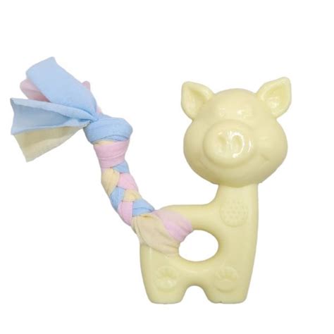 Mordedor De Borracha Porco Para Pets 10cm Baú Das Artes L Decoração E