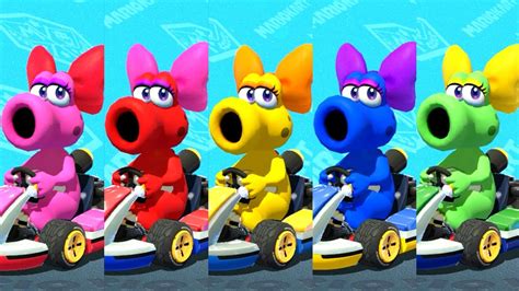 Mario Kart 8 Deluxe All Birdo Colors Youtube