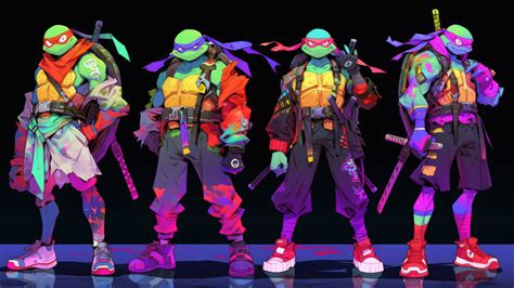 2560x1440 Teenage Mutant Ninja Turtles In Artistic Action 1440p