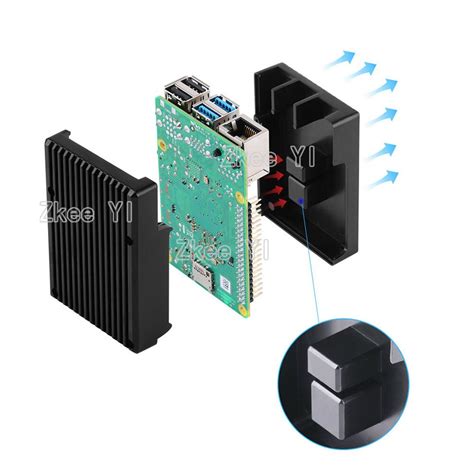 Raspberry Pi 4 Aluminium Case Met Cooling Kolom Pa Vicedeal
