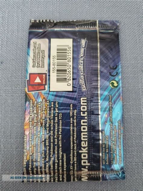 Pokemon Error Pack Xy Evolutions Charizard Artwork Miscut Booster Pack 33801857