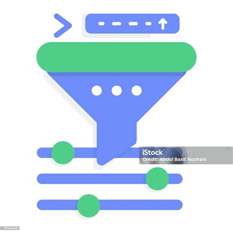 Output Filtering Icon Representing Ai Data Filtering System Output Refinement Information