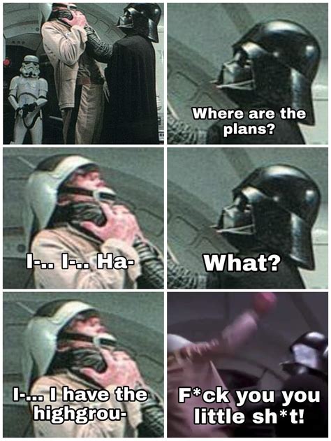 Vader Choking Rebel Meme Star Wars Amino