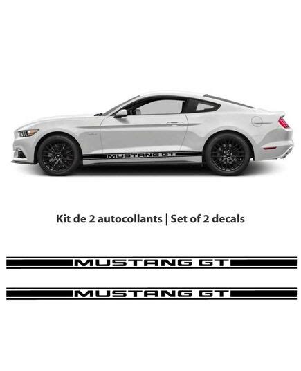 Kit Stickers Autocollants Bandes Ford Mustang GT 2015 2017