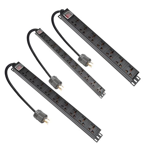 L6 30p Plug Pdu Power Distribution Unit 2 And 18 Ways 3 Pin Uk Universal Socket Power Strip