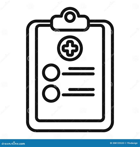 Best Examination Patient Icon Outline Vector Board Clinic Stock