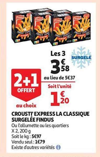 Promo Crousti Express La Classique Surgelée Findus chez Auchan