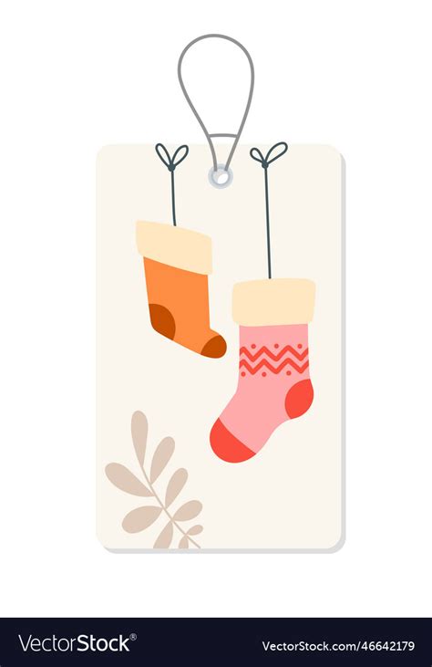 Scandinavian With Socks Royalty Free Vector Image