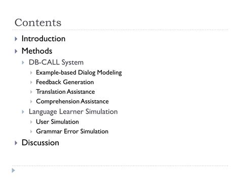 Ppt Postech Dialog Based Computer Assisted Language Learning System
