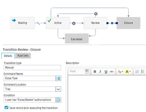 configure transitions between workflow phases