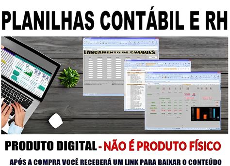 Planilhas Excel Cont Bil E Rh Digital Services Dfg